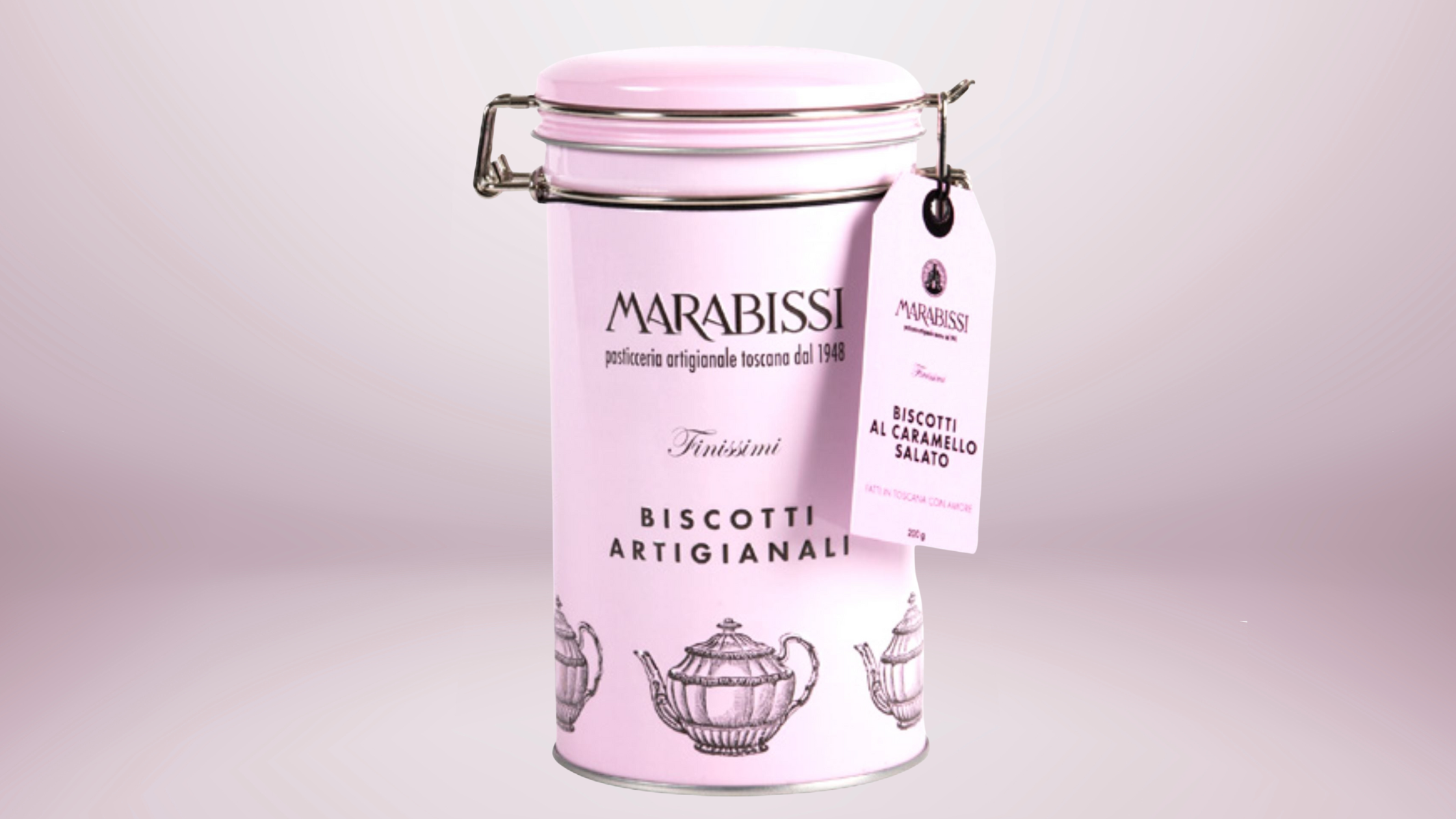 Marabissi Salted Caramel Biscuits Tin 200g — Lidgates Butchers