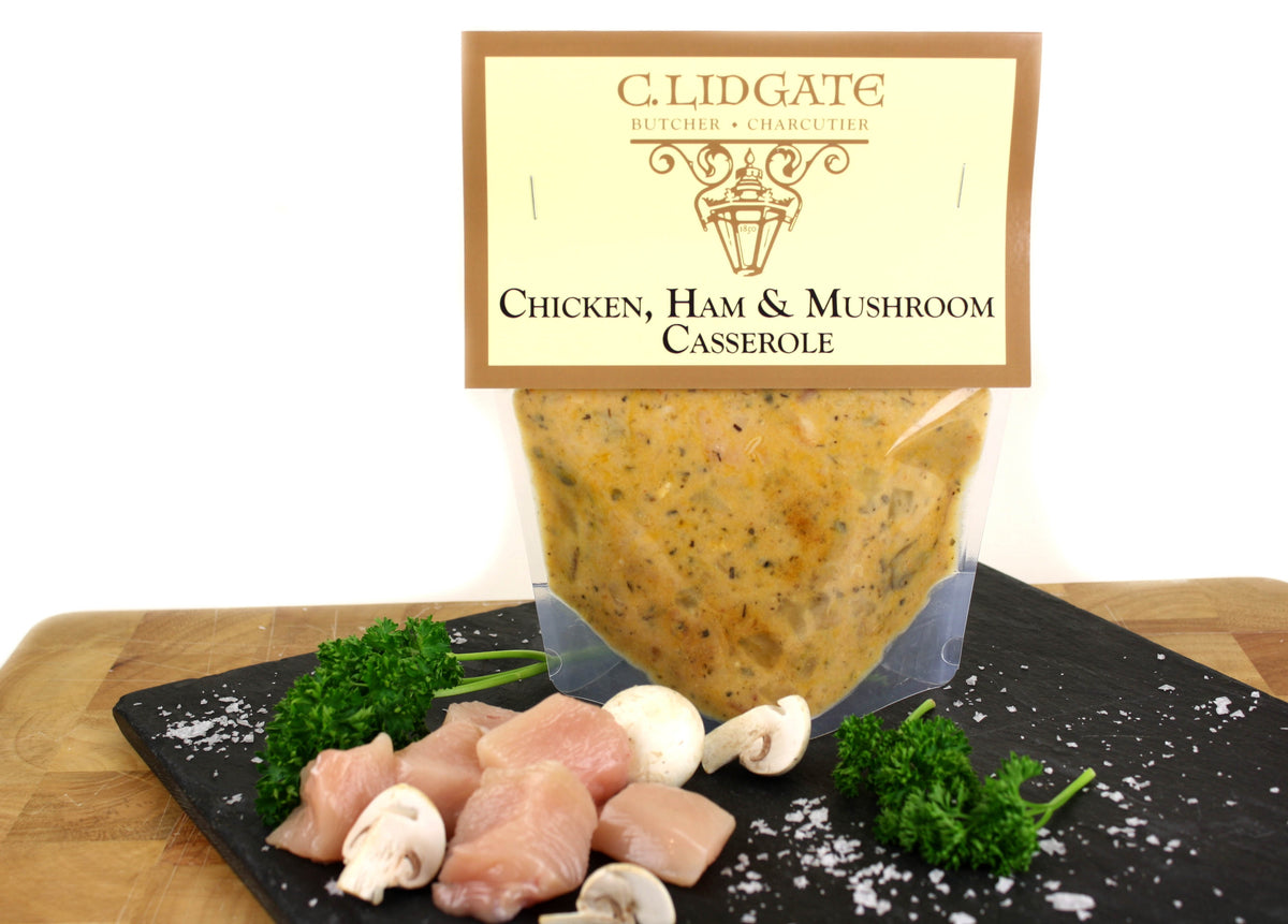 C Lidgate Chicken, Ham & Mushroom Casserole 310g — Lidgates Butchers